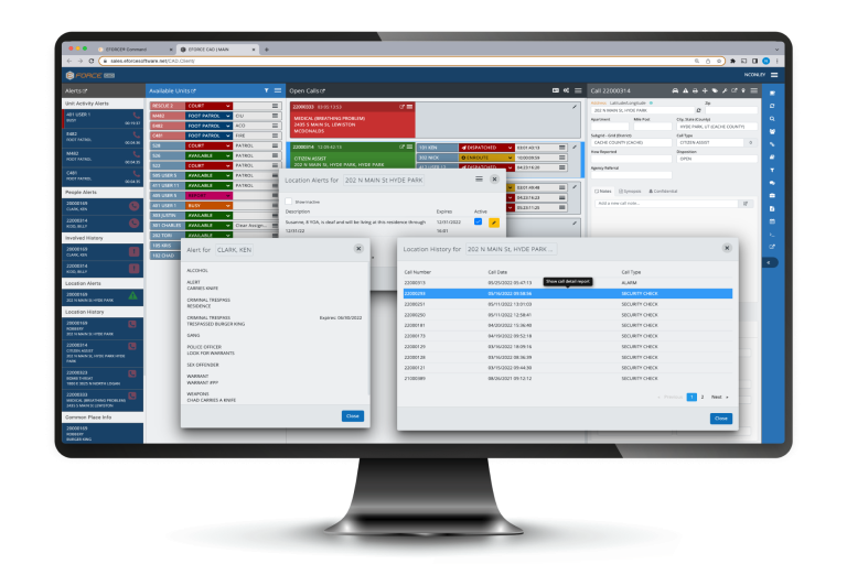Computer Aided Dispatch | CAD Software | EFORCE